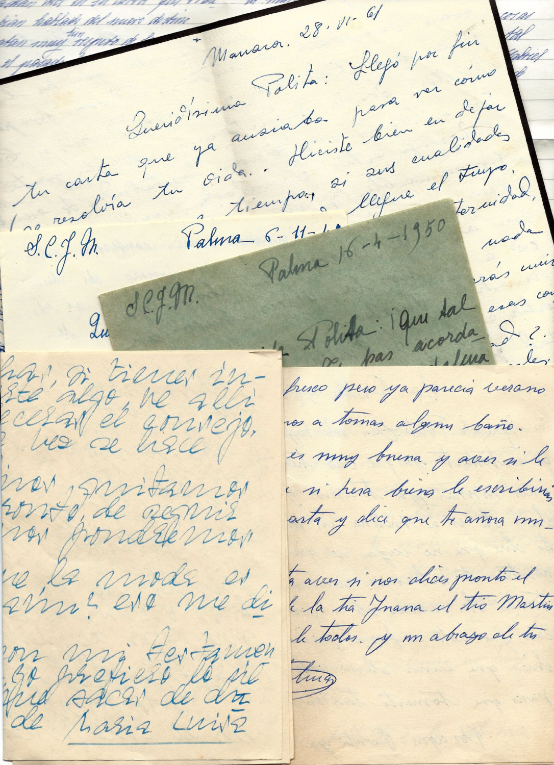 Descargas - 6 Cartas antiguas escritas a mano - Etsy España