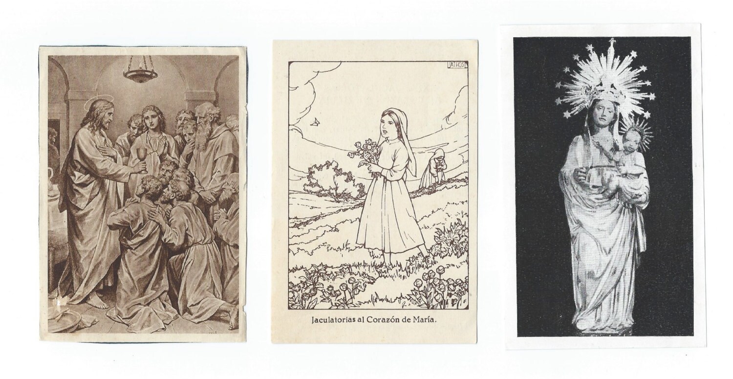 Vintage Catholic Holy Cards Religious Cards With Prayer P10 - Etsy