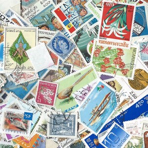 100 Postage Stamps - Scrapbooking, Collage, Altered Art - Etsy