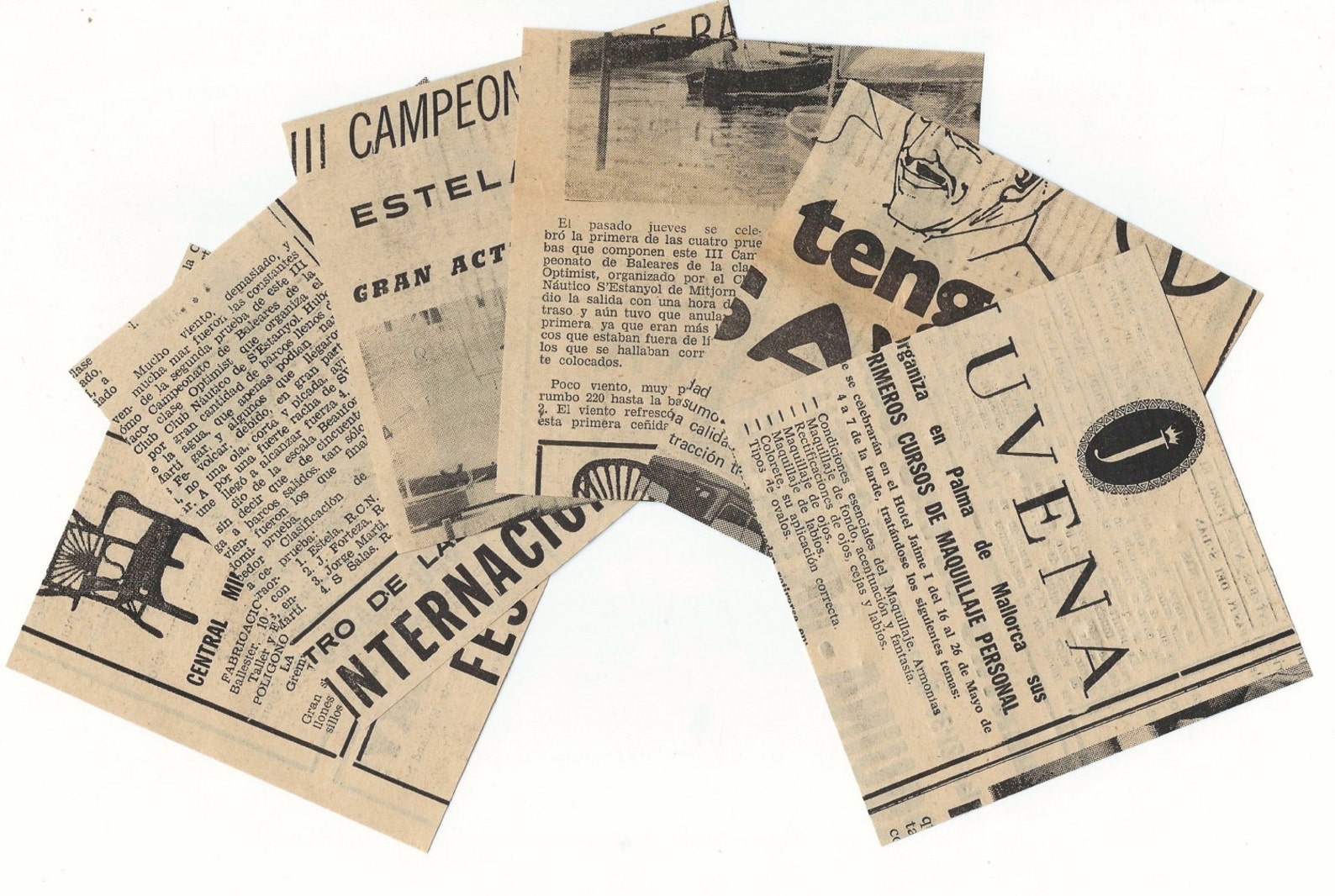 Vintage Scrap Pack. 100 Newspaper Scrap Pack - Altered Art, Collages ...