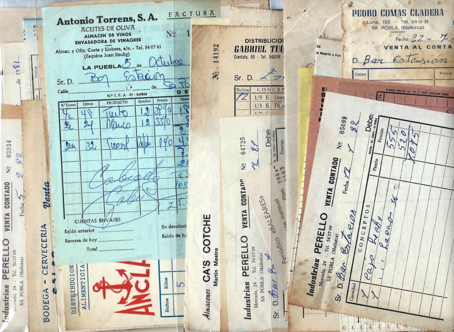 25 Office Supplies From Spain - Big Paper Pack - Scrapbook Ledger ...