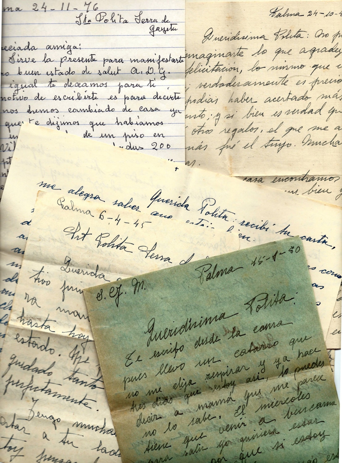 Descargas 6 Cartas antiguas escritas a mano | Etsy
