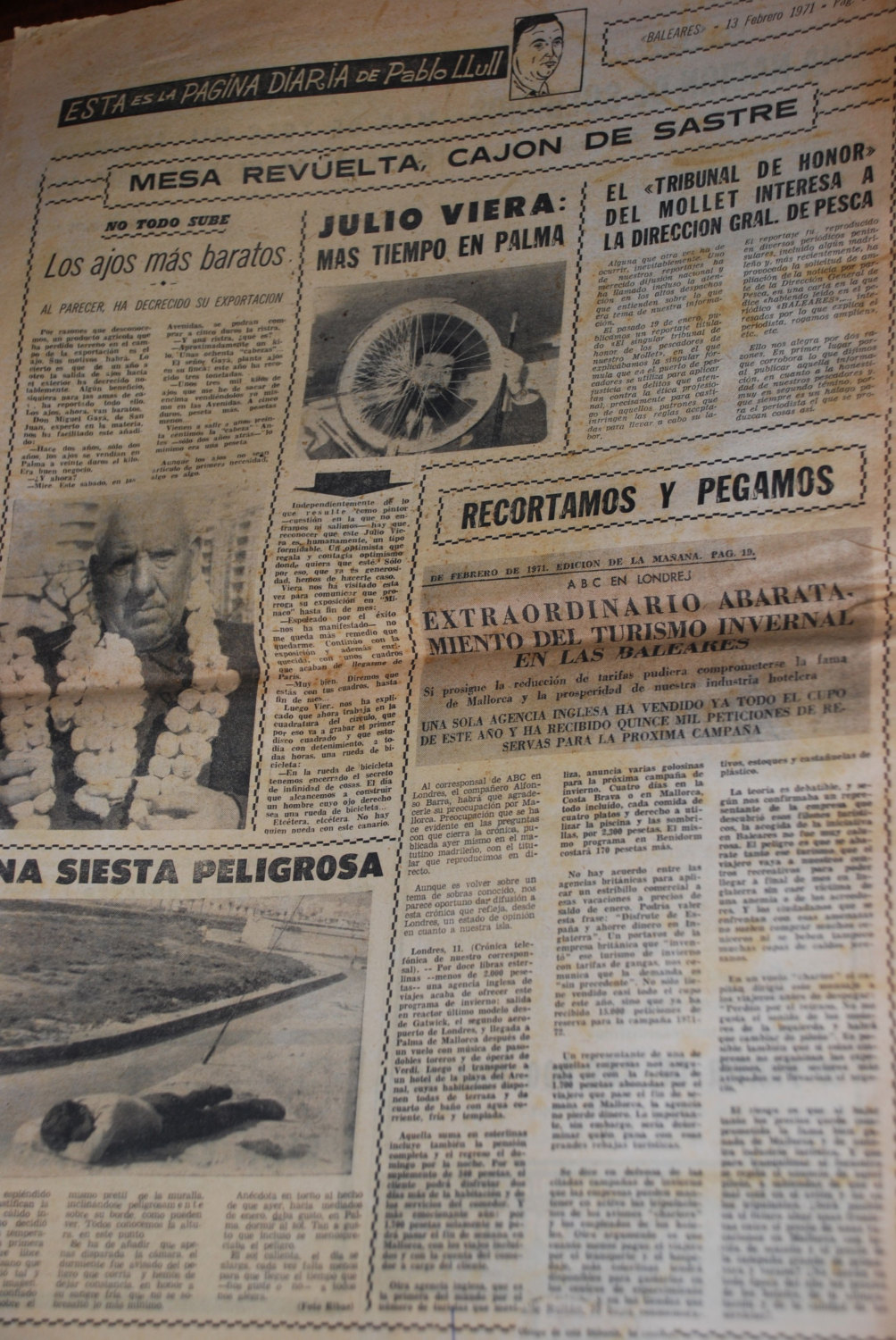 Vintage Spanish Newspaper - FULL - Large - Ephemera - Scrapbook ...