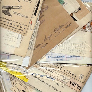 20 Vintage Spanish Ephemera Pack - Scrapbooking, Altered Art, Collage ...