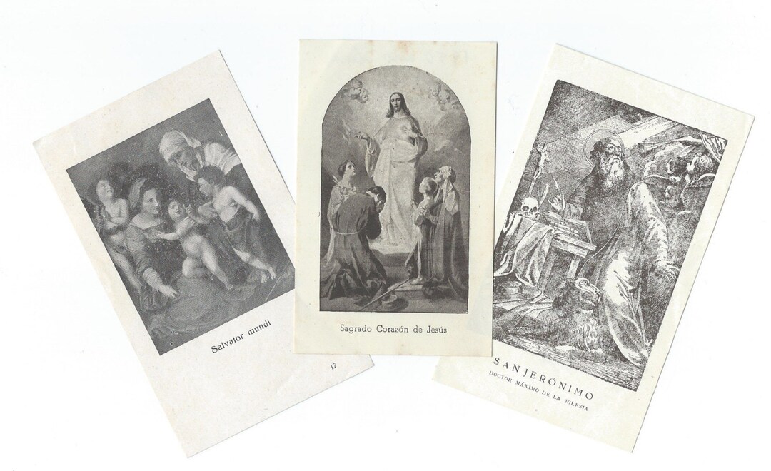 3 Vintage Religious Card - Holy Cards - M81 - Etsy