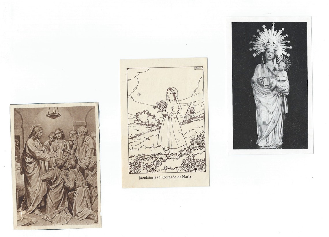Vintage Catholic Holy Cards - Religious Cards With Prayer - P10 - Etsy