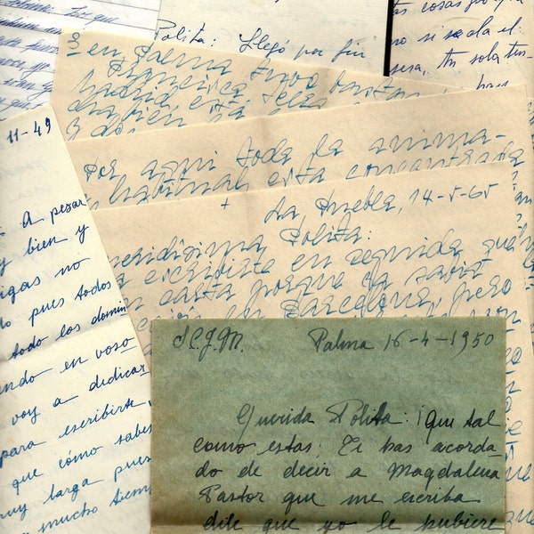 Cartas antiguas escritas a mano - Etsy México