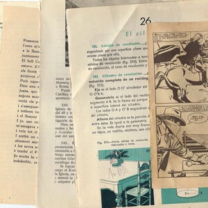 10 Vintage Spanish Book Sheets - Etsy