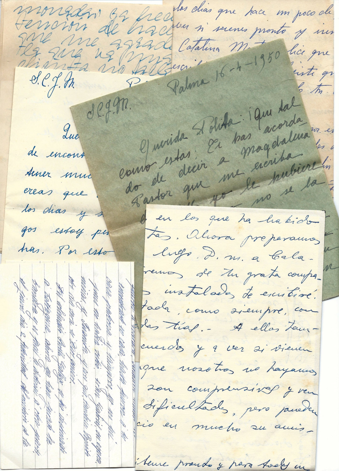 Descargas - 6 Cartas antiguas escritas a mano - Etsy España
