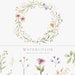 Watercolour Florals Clipart - Botanical Flowers - Wedding Wreaths ...