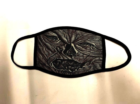 Necronomicon Ex-Mortis Evil Dead style Face mask. Double | Etsy