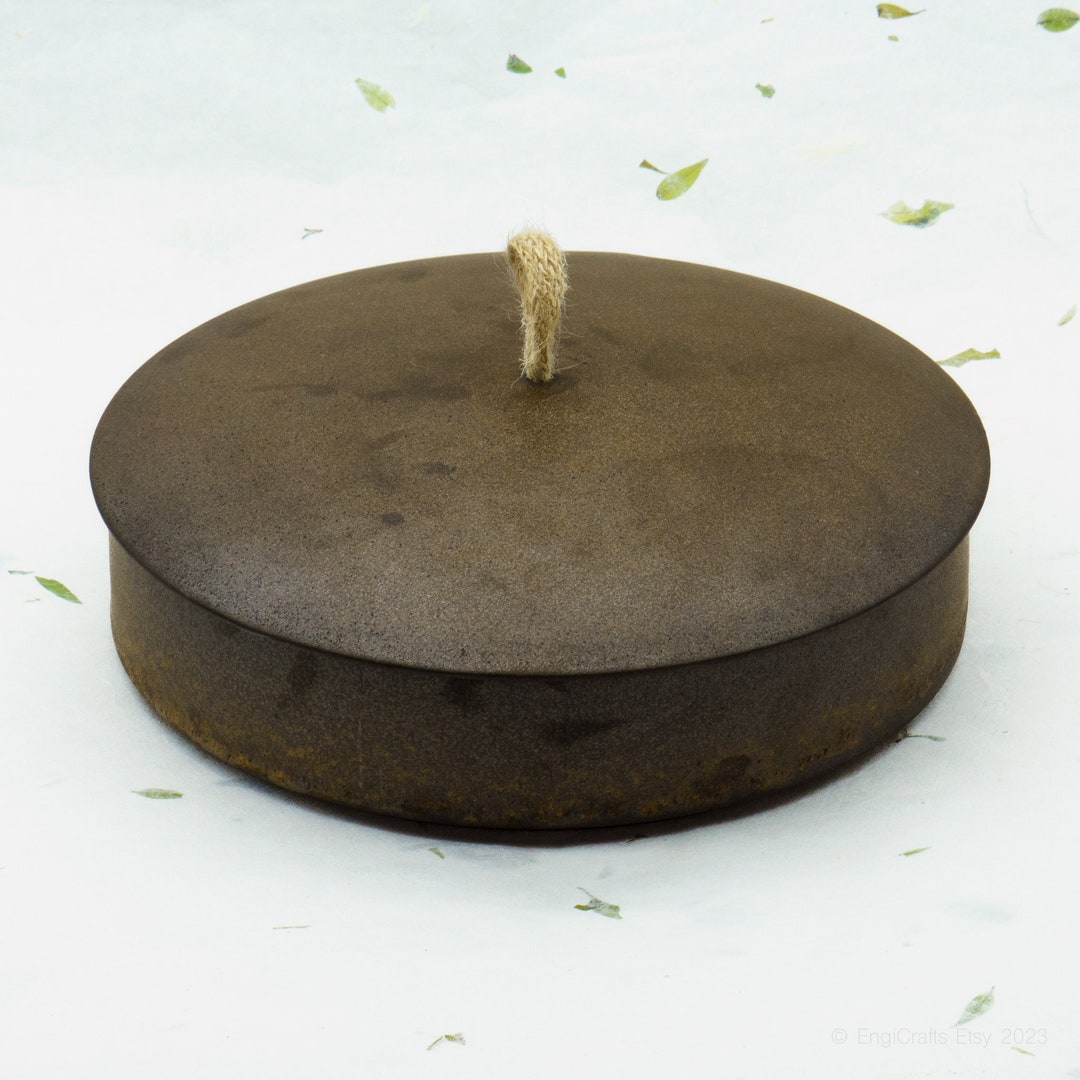 Wide-mouth Rust-glazed Ceramic Stoneware Canister • 700ml 24oz Storage ...