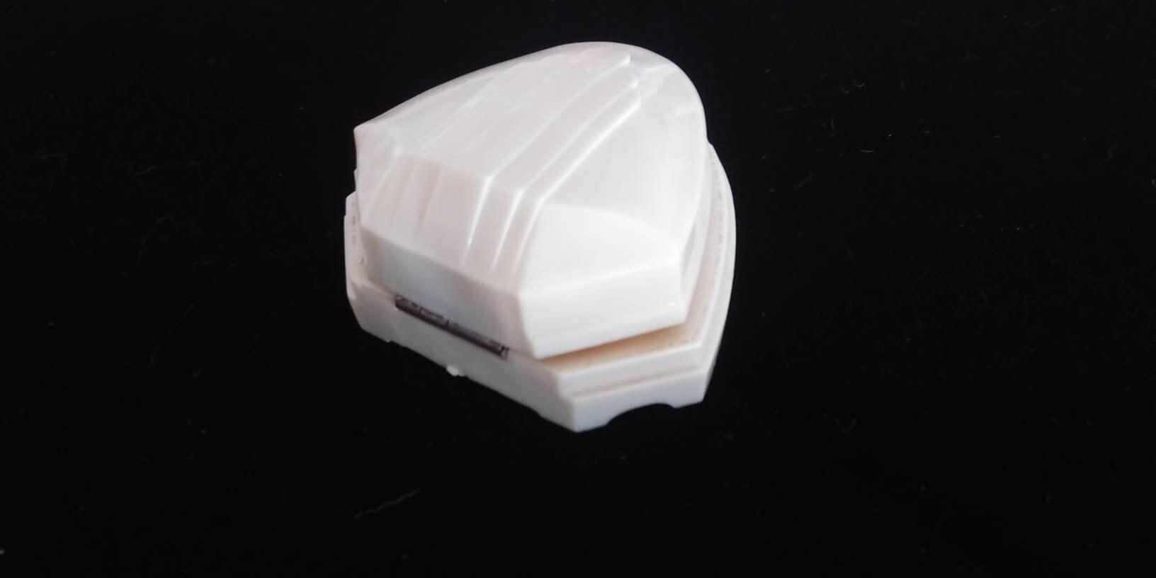 Arden Art Deco Celluloid Engagement Ring Box Clamshell Sage Green ...