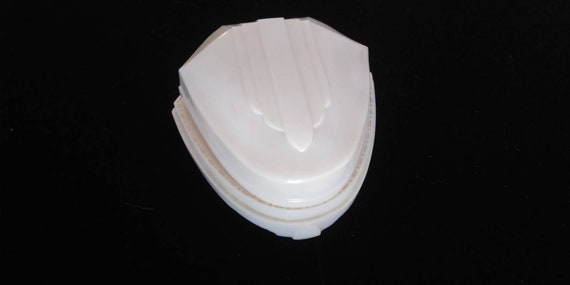 Arden Art Deco Celluloid Engagement Ring Box Clamshell Sage - Etsy