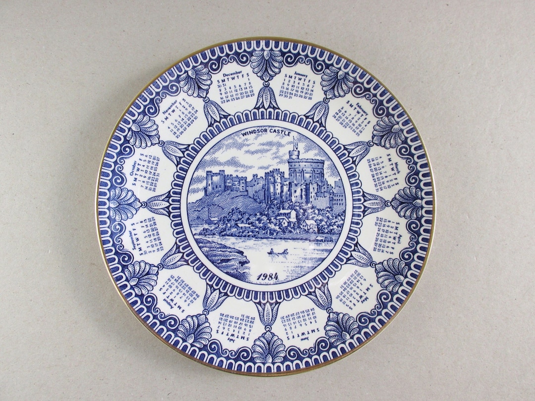 Vintage Windsor Castle 1984 Calendar Plate by Mason's Pottery for ...