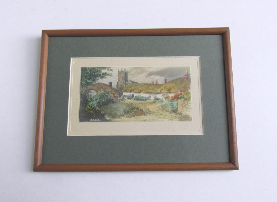 Antique Godshill Isle of Wight Hand Coloured Engraving Print - Etsy