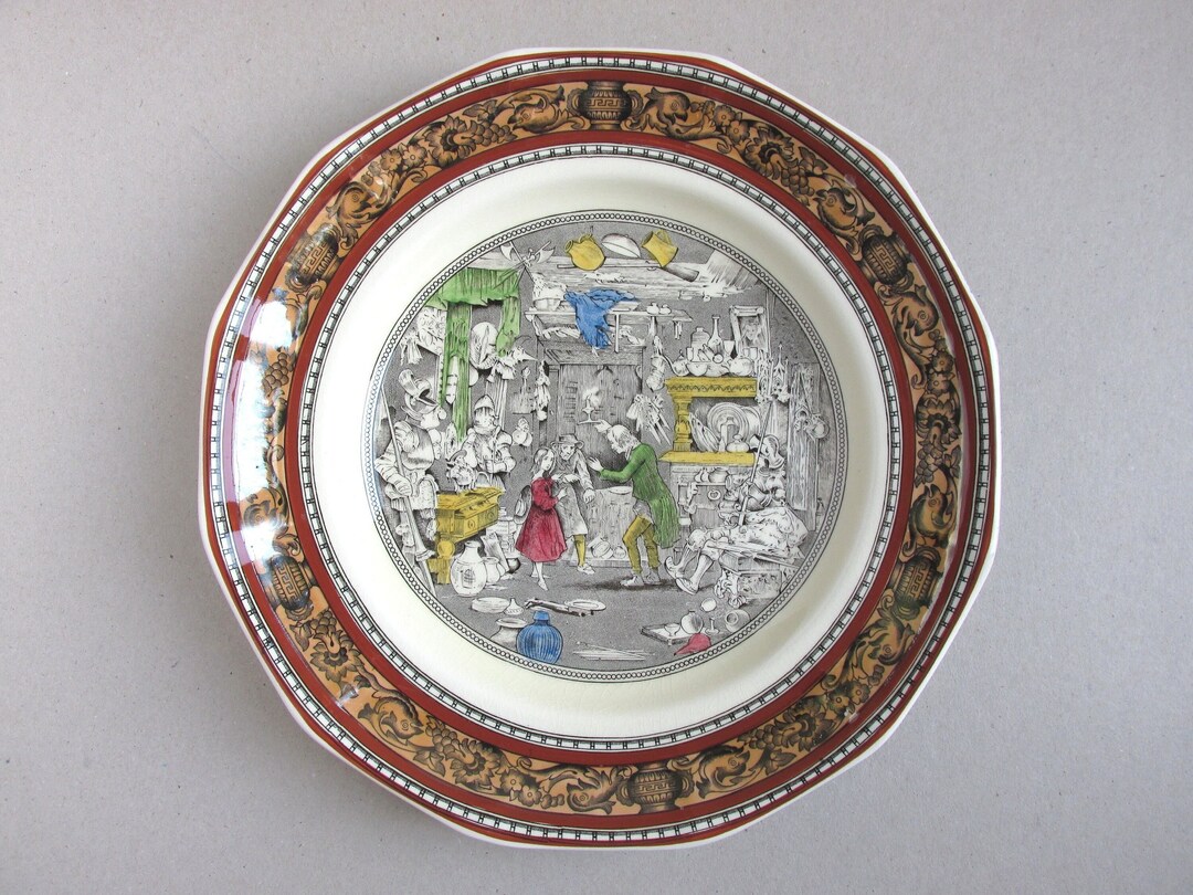 Vintage 'old Curiosity Shop' Pottery Plate by Adams Wedgwood Dickins ...