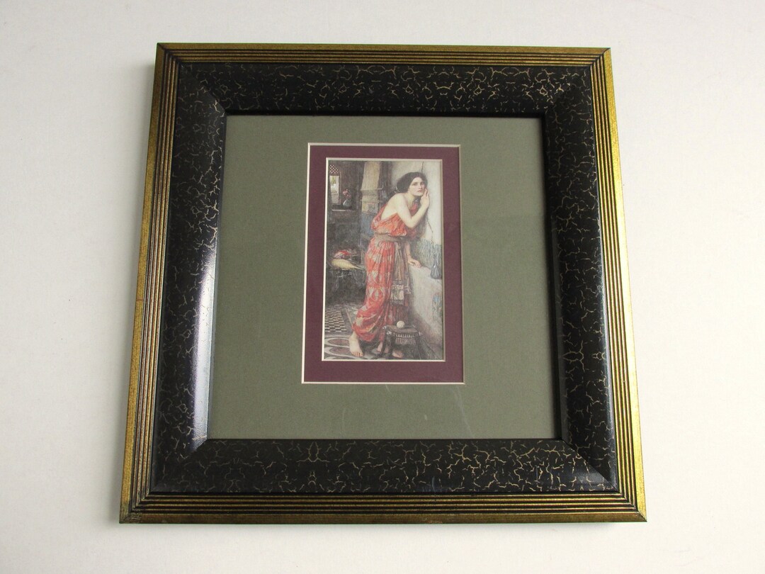 Thisbe by J W Waterhouse 1909, Framed Vintage Miniature Art Print, Pre ...