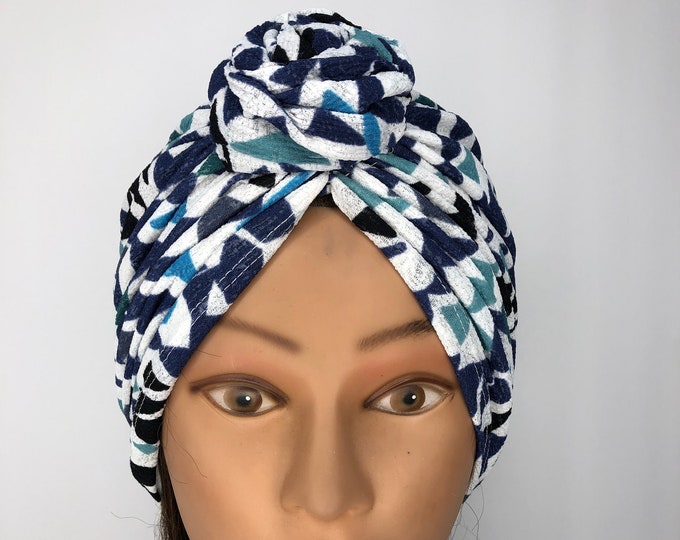 Top Knot Turbanafrican Turbanstretch Turbanpre Tiedhead - Etsy
