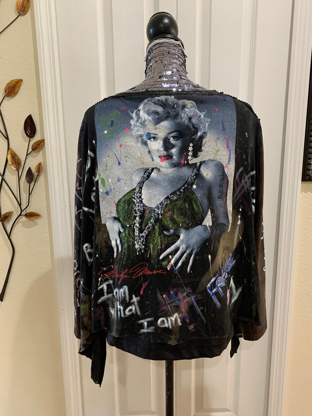 Upcycle Jacket,graffiti Jacket,painted Jacket,refurbished Jacket ,hand ...