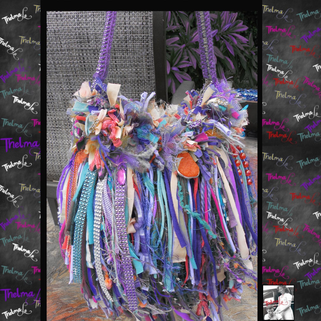 Fringed Handbag,custom Fringe Bag,fabric Fringe Bag,statement Handbag ...