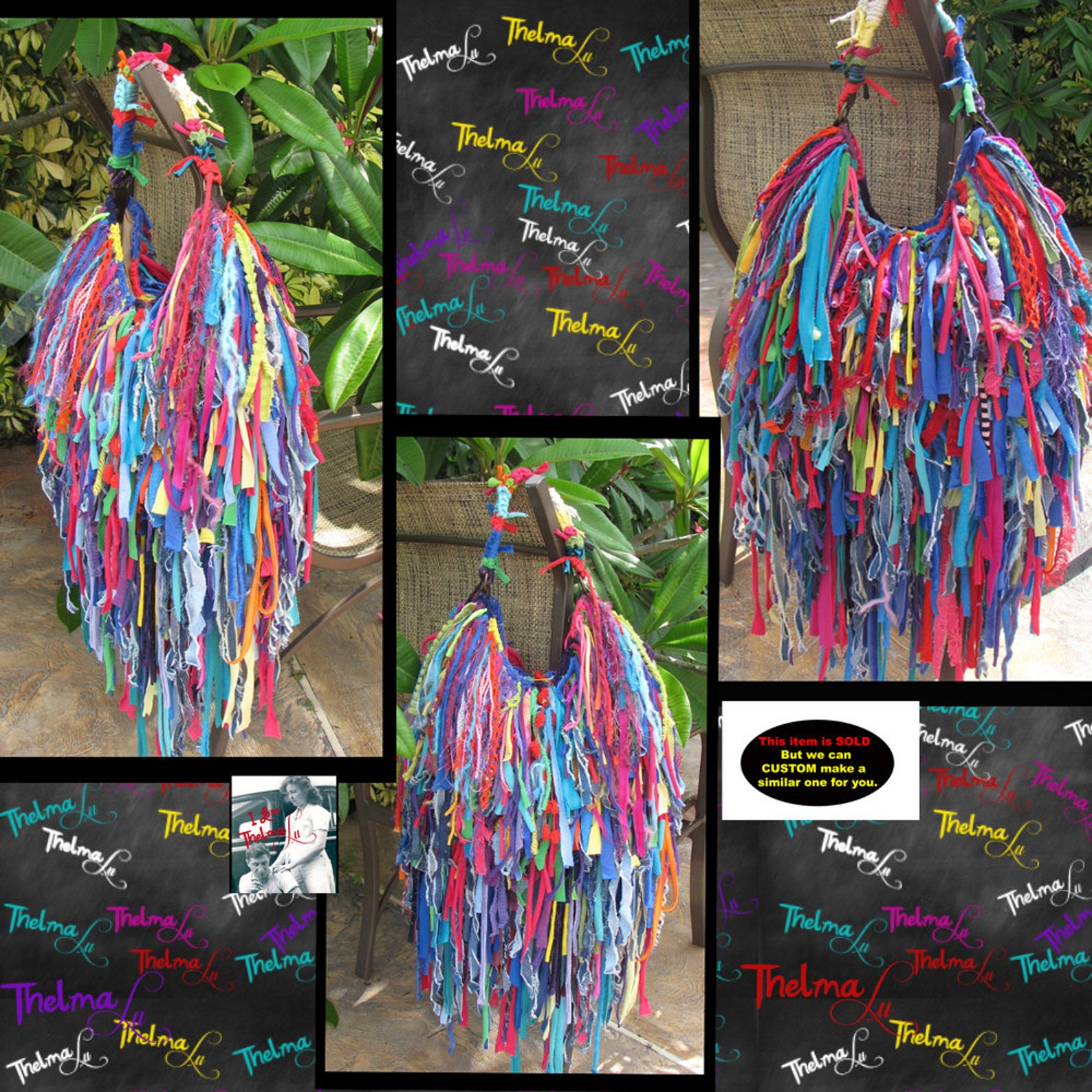 Funky Fringe Bagcustom Made Pursefringe Handbagbright | Etsy