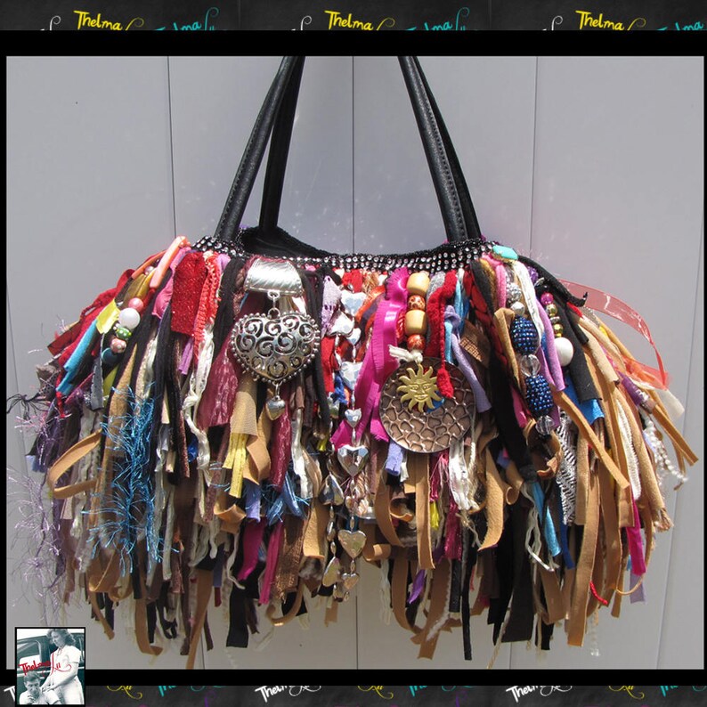 Custom Fringe Baghandmade Fringe Baghippie Fringe Bagflower - Etsy