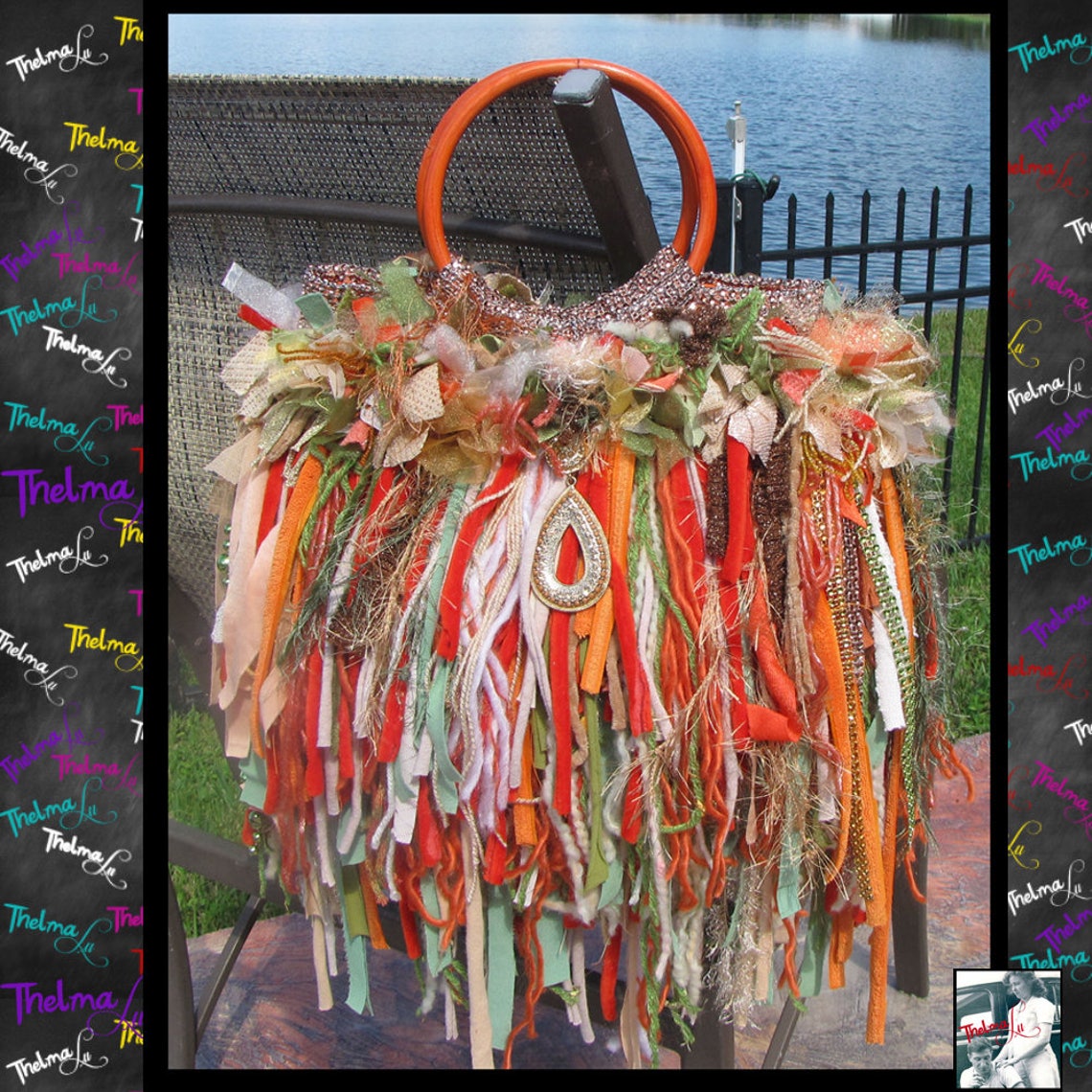 Fringed Handbagcustom Fringe Bagfabric Fringe Bagstatement - Etsy