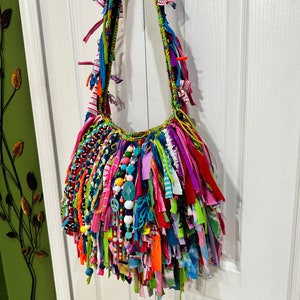 Hippie Bag,handmade Handbag,multi Color Custom Tote,handbag,boho Purse ...