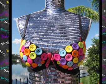 Black Beauty Sparkle Rave Bra Belly Dancer Costume - Etsy