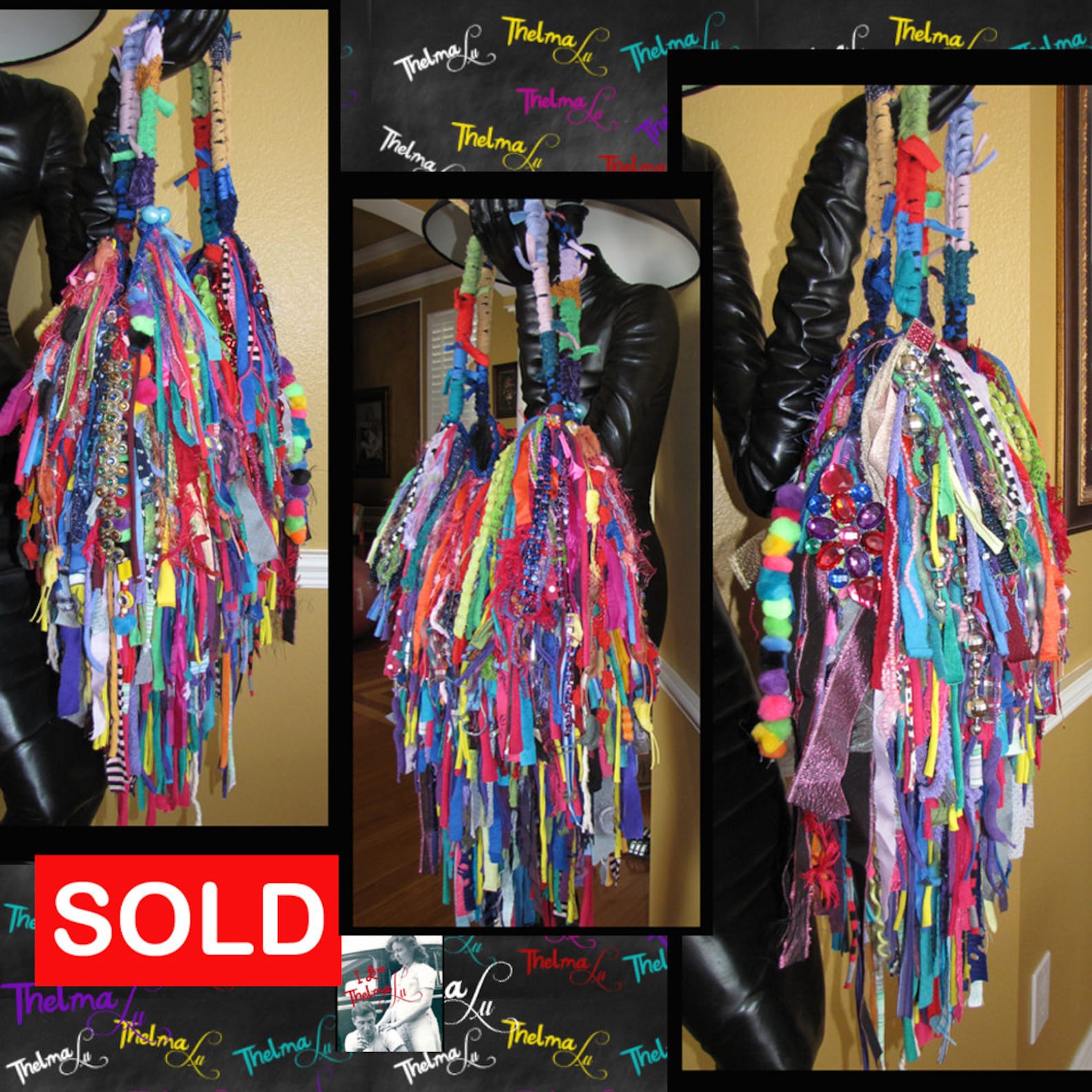 Crazy Fringe BagFunky fringe PurseCustom made handbagWild | Etsy