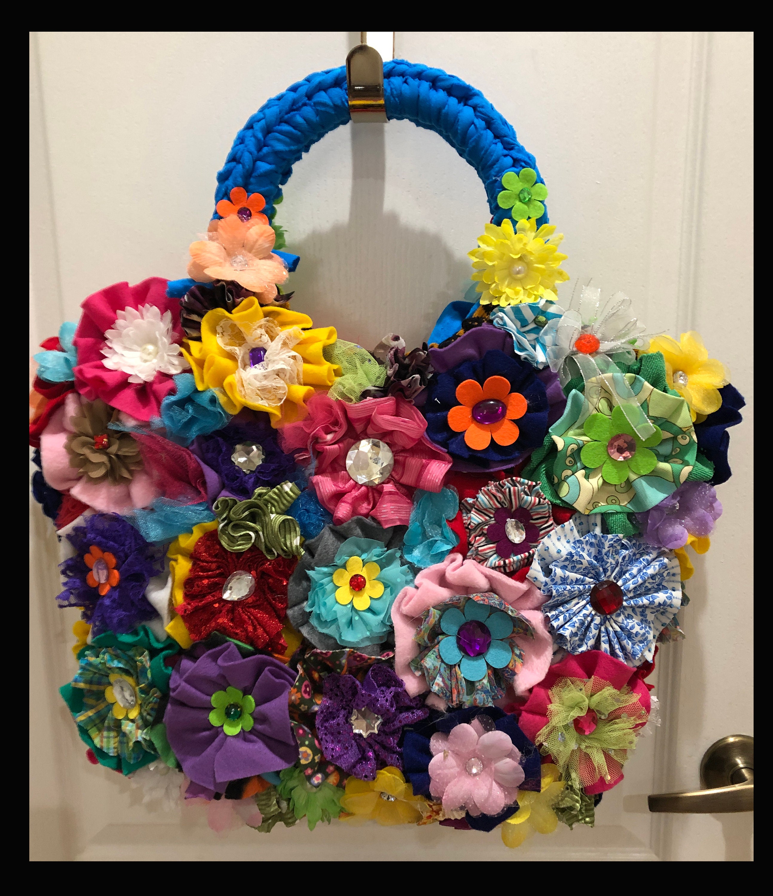 Custom Flower Bag,handmade Flower Bag,unique Flower Bag,hippie Handbag ...
