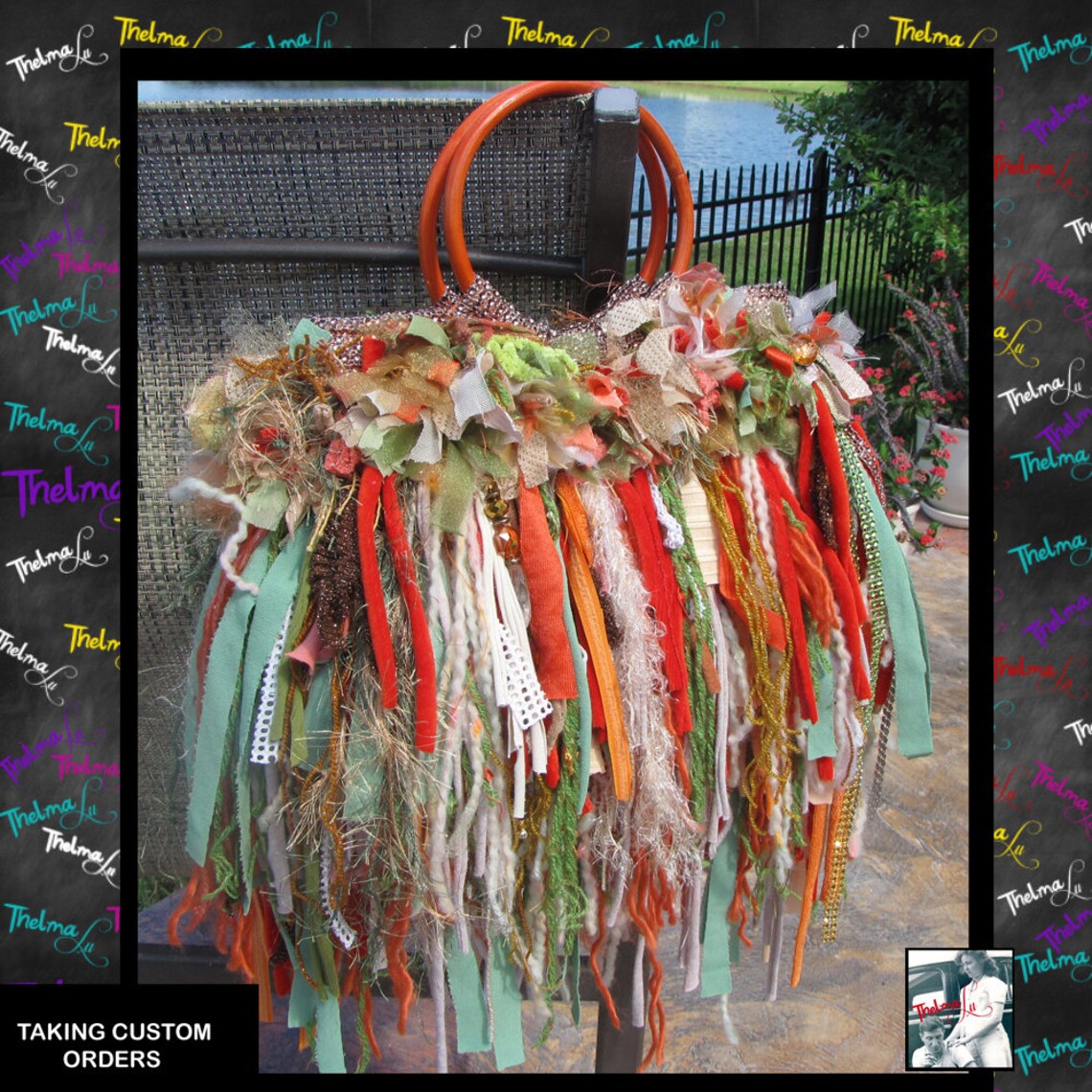 Fringed Handbagcustom Fringe Bagfabric Fringe Bagstatement - Etsy