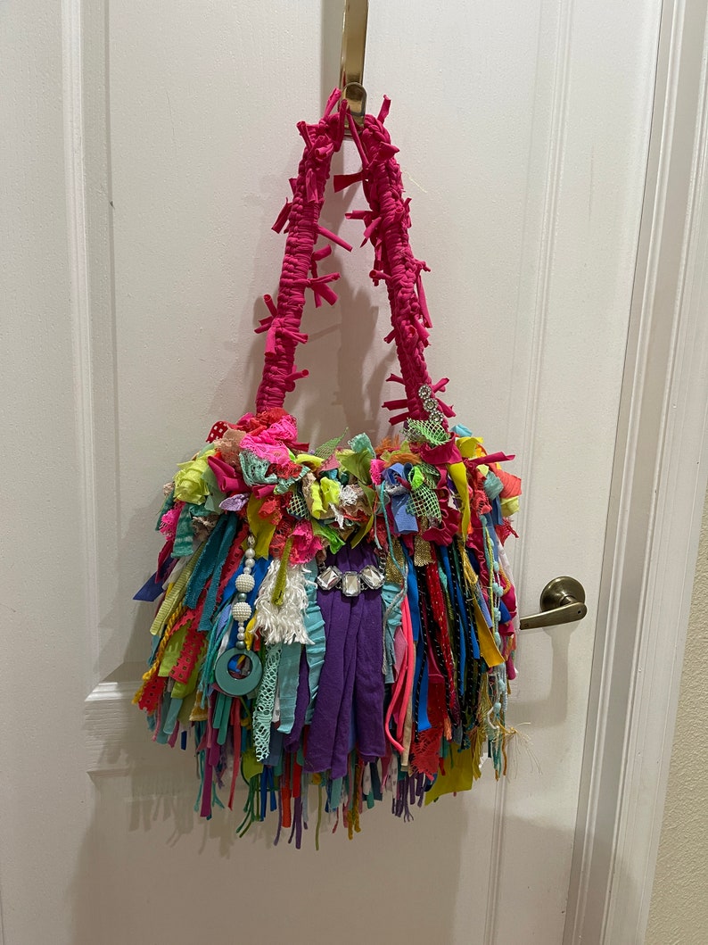 Fringed Handbagcustom Fringe Bagfabric Fringe Bagstatement - Etsy