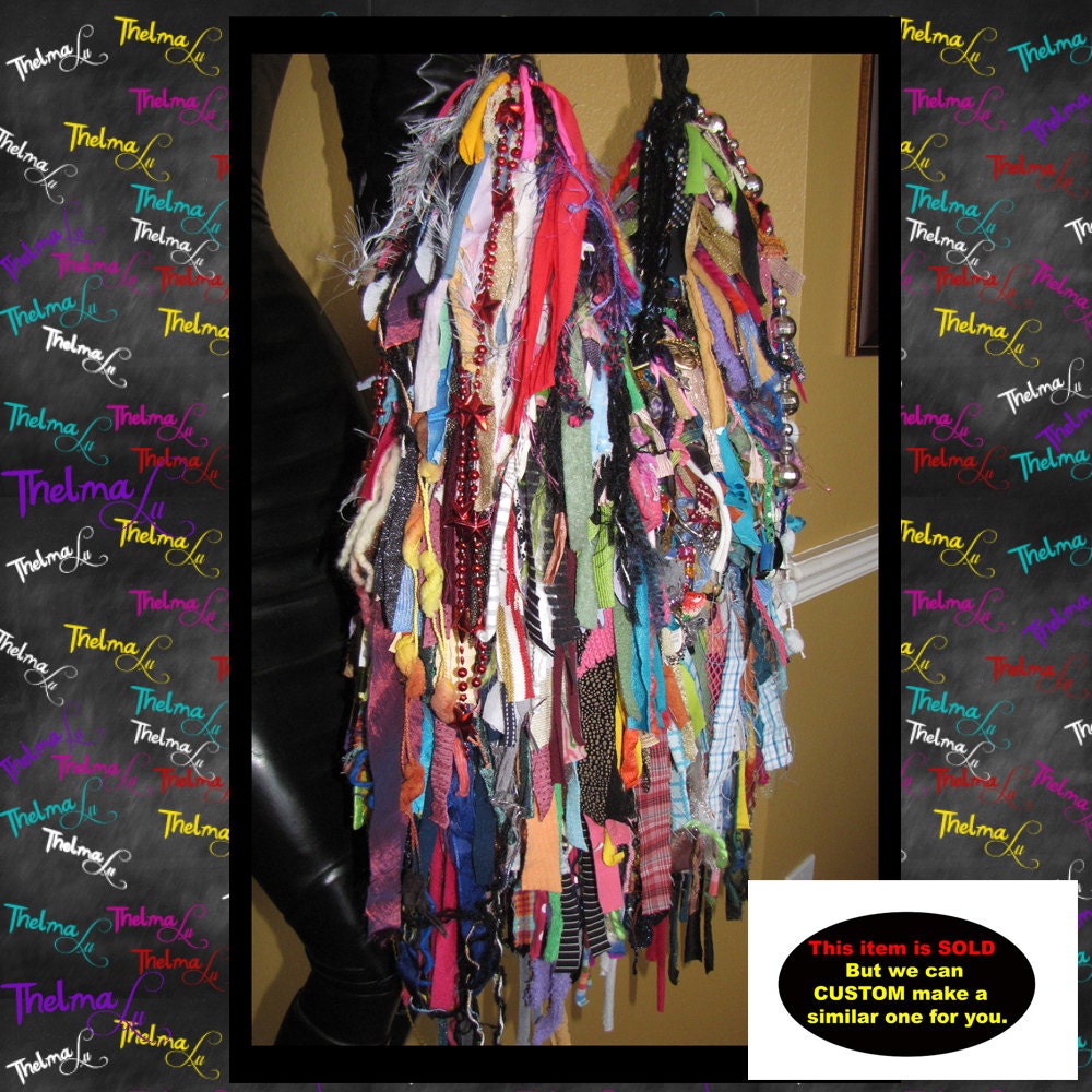 Ultra Fringe Purse Funky, Explosion of Color,unique,handbag,tote,one of ...