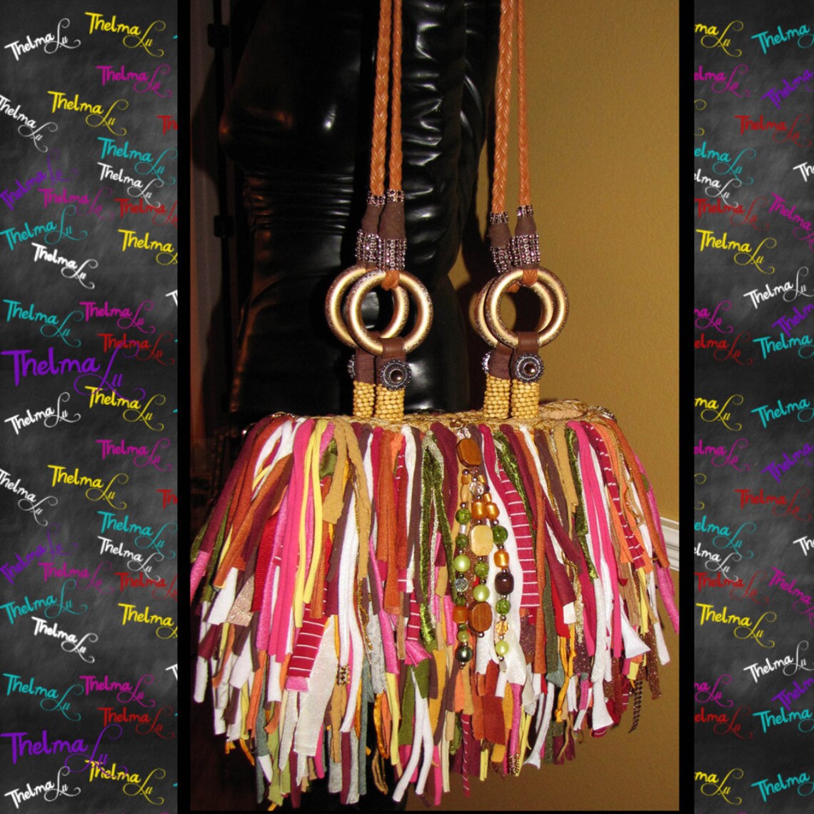 Handmade Fringe BagFall colorsUpcycled PurseCustom | Etsy