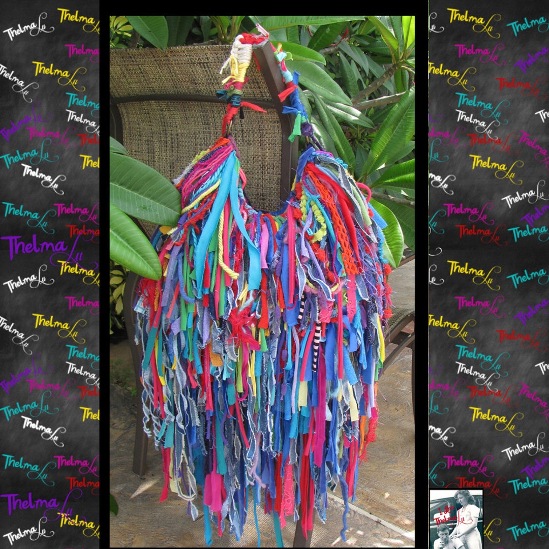 Funky Fringe Bag,custom Made Purse,fringe Handbag,bright Colored Tote ...