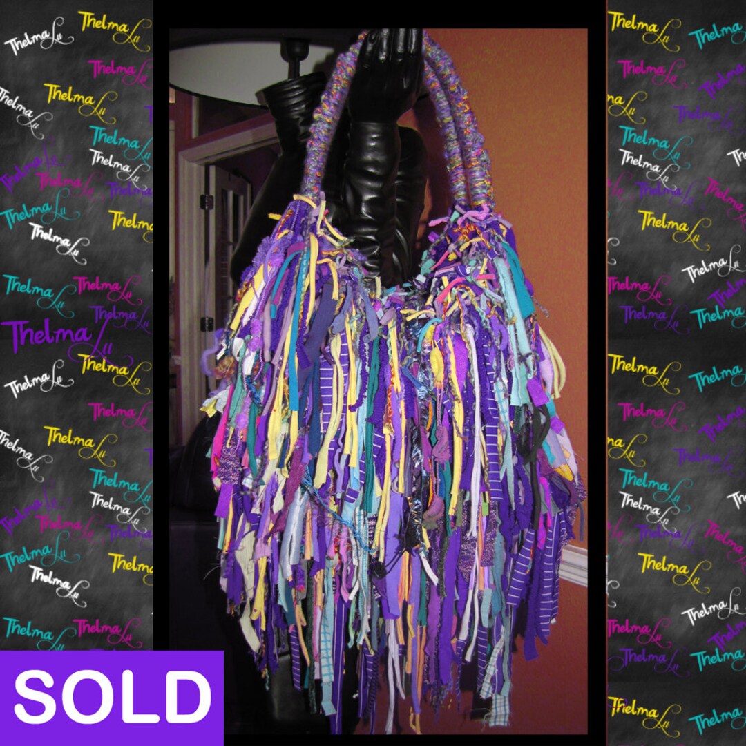 Upcycled Fringe Handbag,custom Made,one of A Kind, Hippie,boho,funky ...