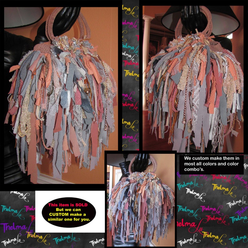 Rag Fringe HandbagHippie Rag Scrap Ultra Fringe One Of A | Etsy