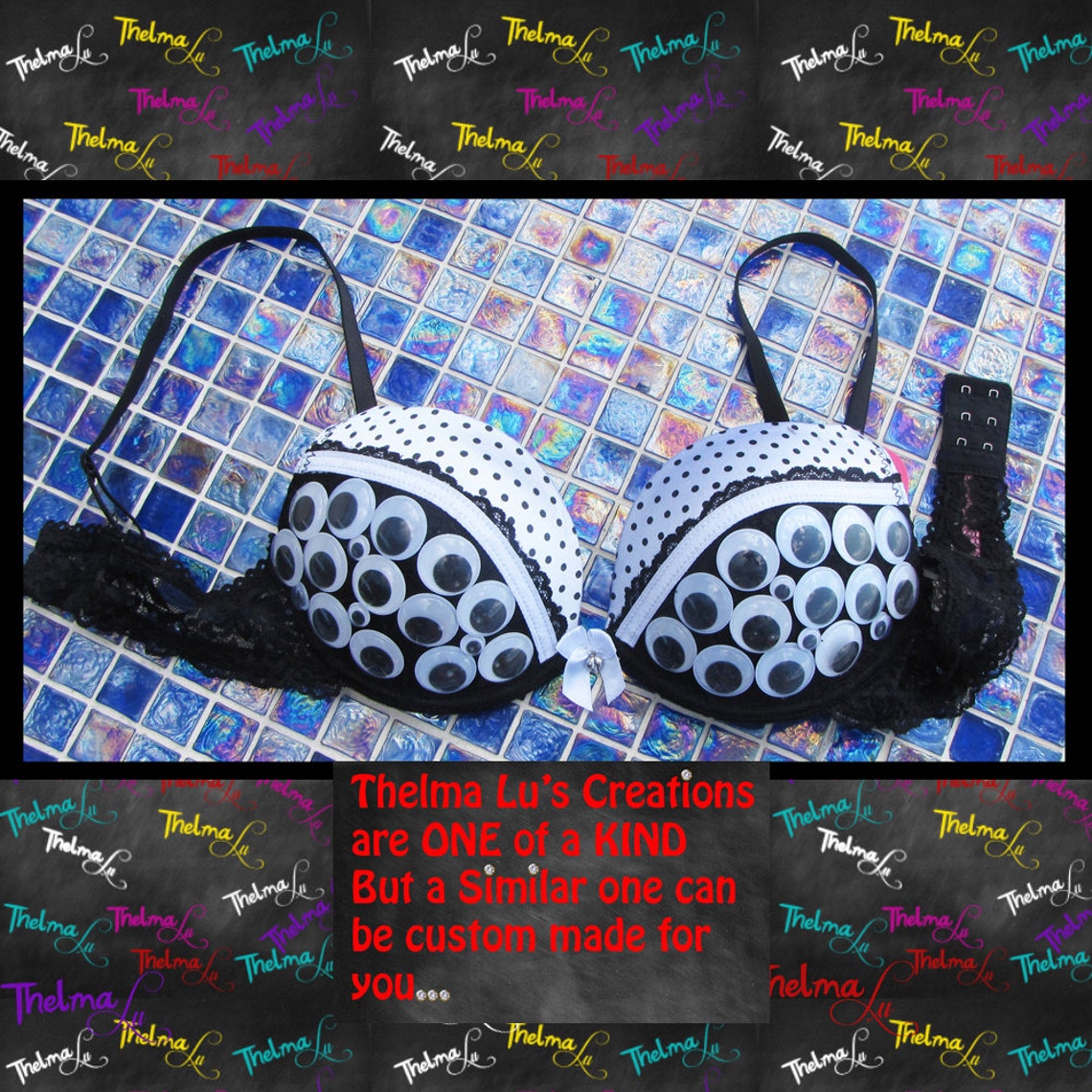 Moving Google Eye Bra Custom Made One of a Kind - Etsy