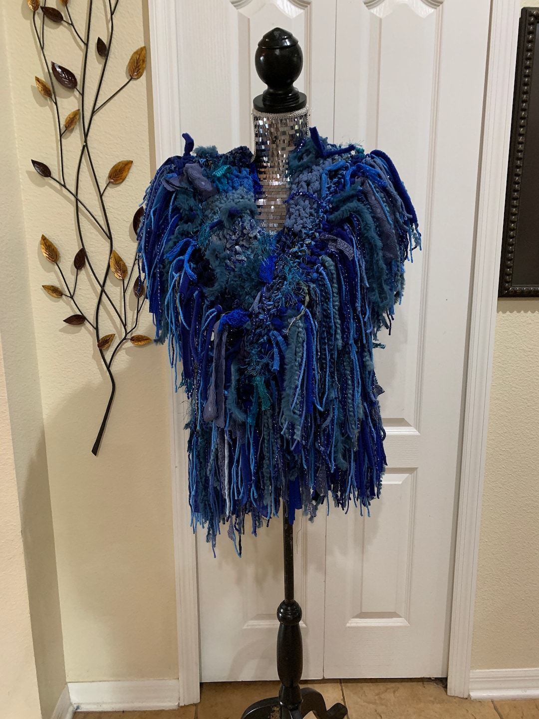 Fringe Scarf Wrap,bling Scarf,fringe Wrap,fringe Cape,fringe Stole ...