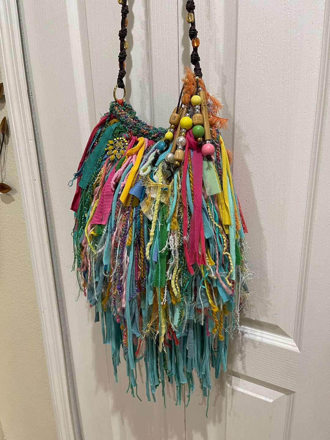 Fringed Handbag,custom Fringe Bag,fabric Fringe Bag,statement Handbag ...