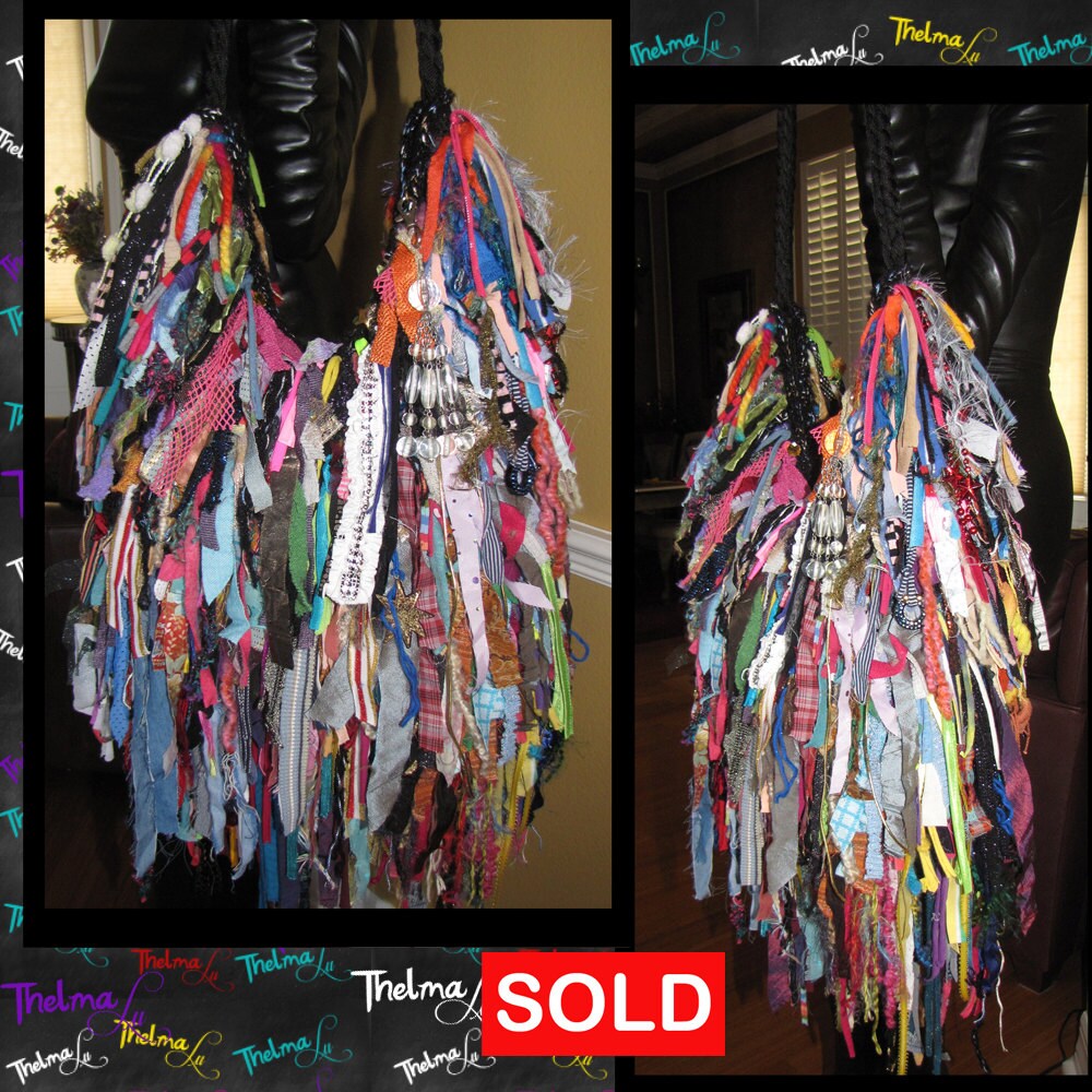 Ultra Fringe Purse Funky, Explosion of Color,unique,handbag,tote,one of ...