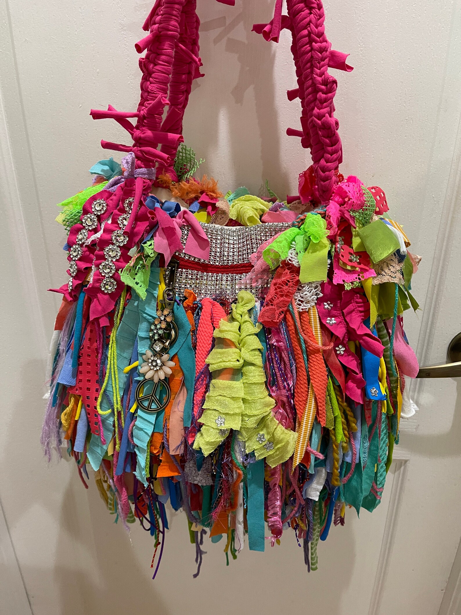 Fringed Handbag,custom Fringe Bag,fabric Fringe Bag,statement Handbag ...