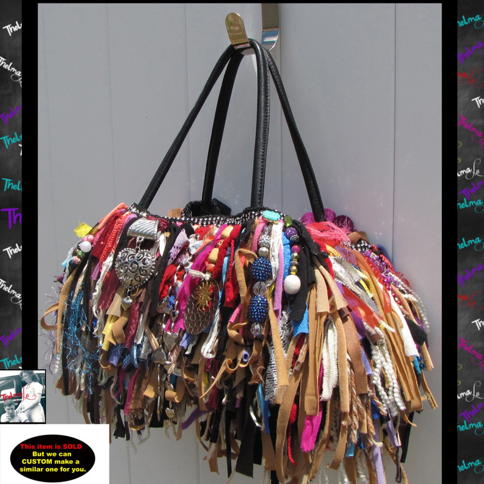 Custom Fringe Baghandmade Fringe Baghippie Fringe Bagflower - Etsy