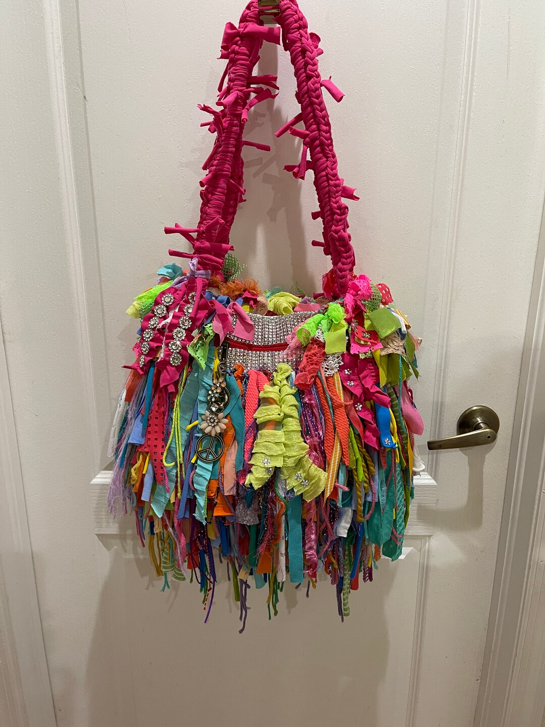 Fringed Handbag,custom Fringe Bag,fabric Fringe Bag,statement Handbag ...