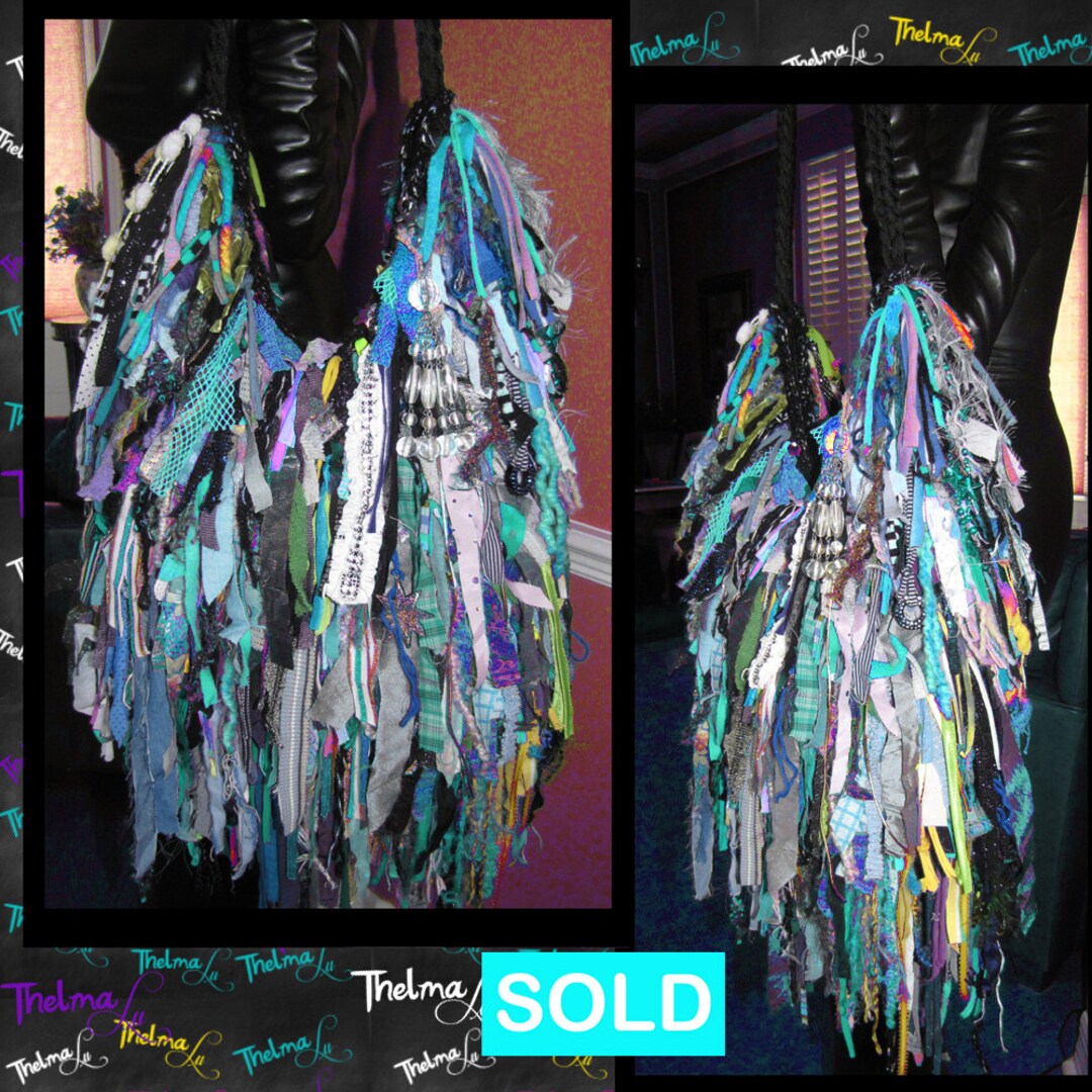 Explosion of Color,ultra Fringe Purse Funky Handbag,tote,one of a Kind ...