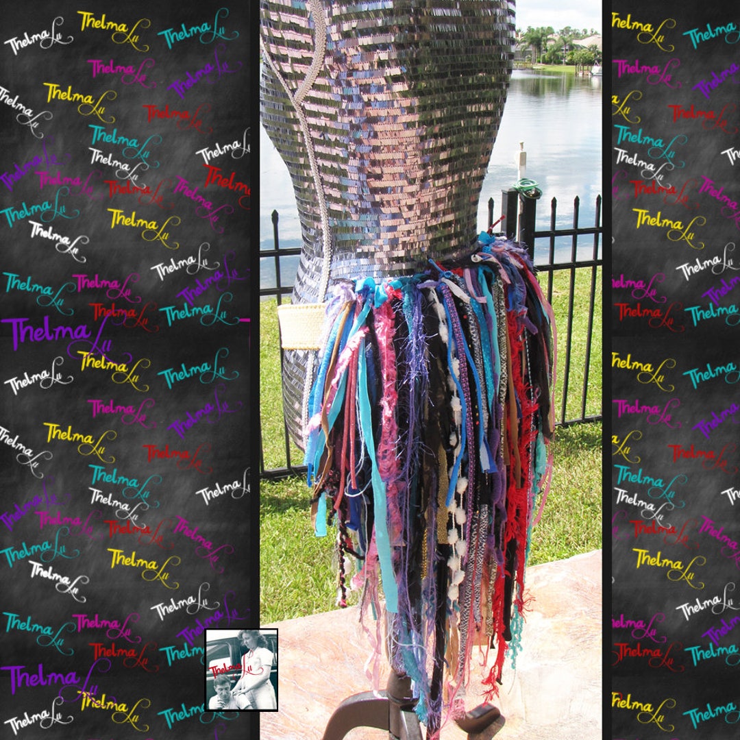 Fringe Belt,fringe Bustle,long Fringe Belt, Rag Fringe Bustle,custom ...