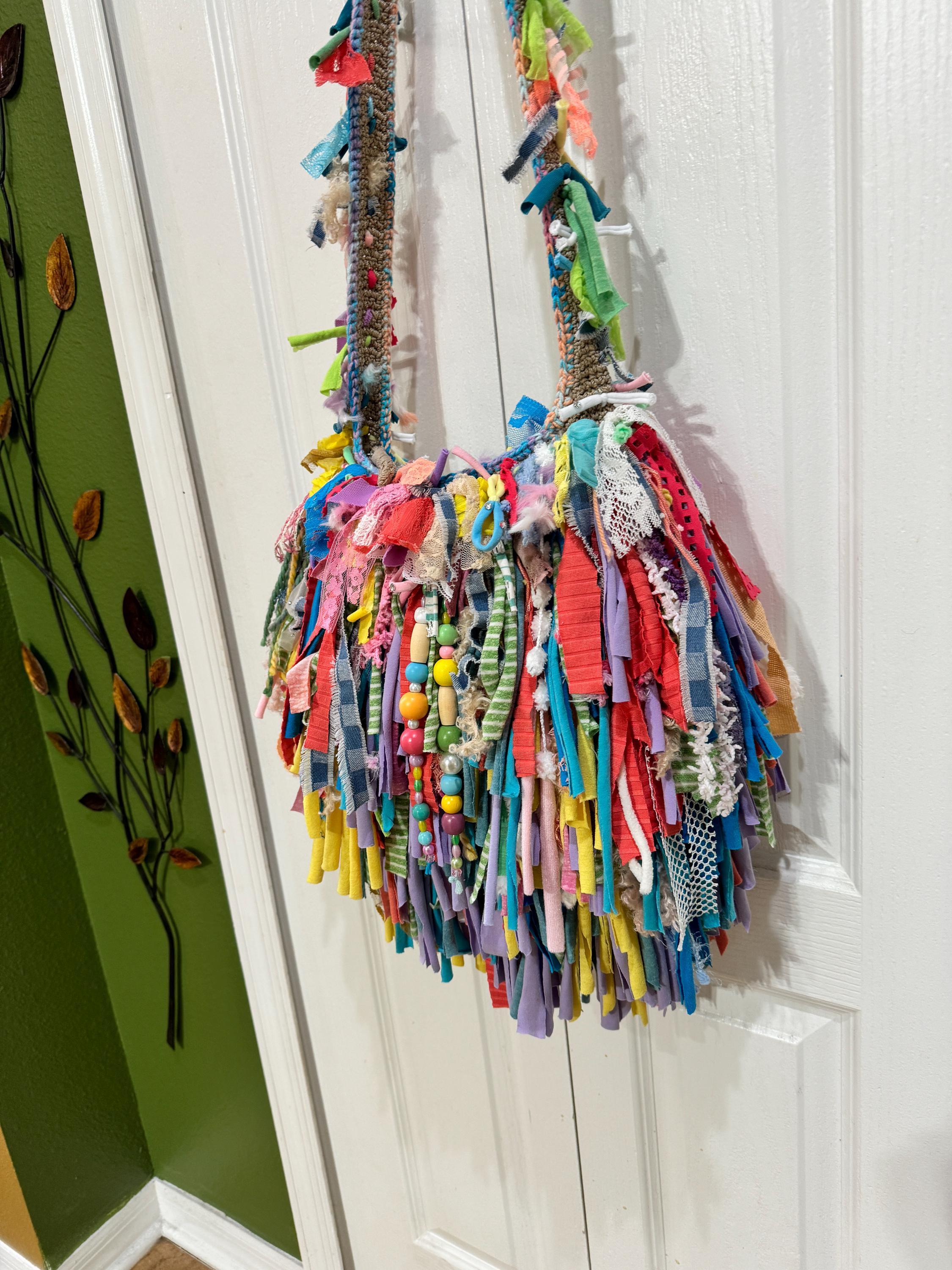 Fringed Handbag,custom Fringe Bag,fabric Fringe Bag,statement Handbag ...