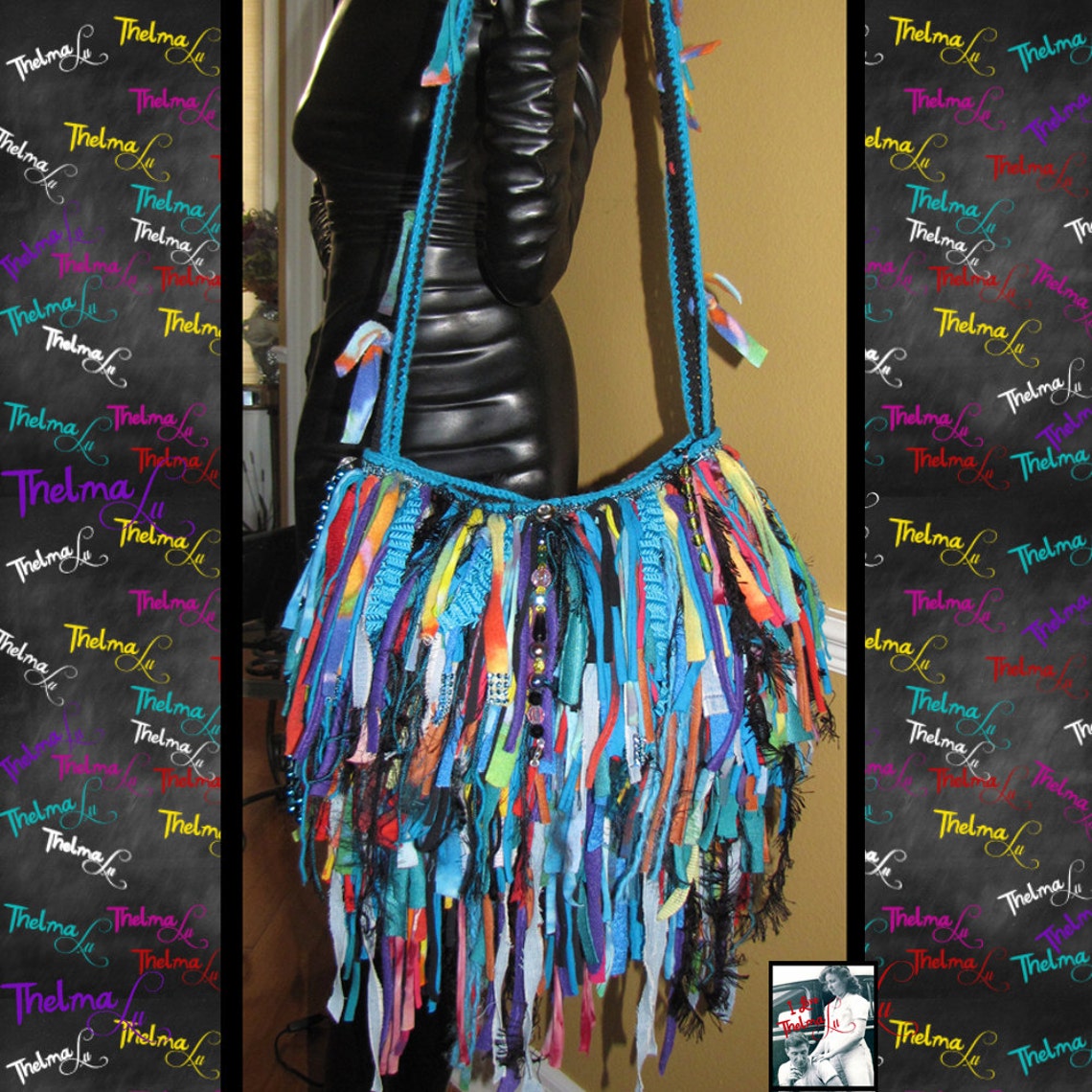 Hippie Tye Dye Fringe Bagcustom - Etsy